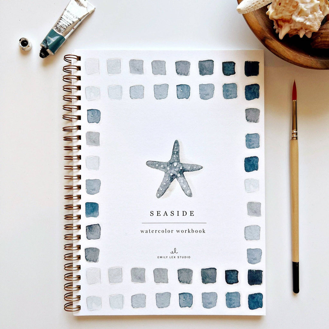 Seaside watercolor workbook – Oil & Cotton